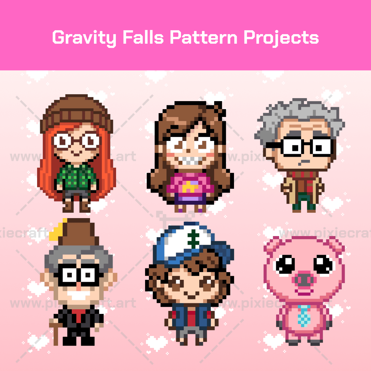 Gravity Falls Pattern Projects – PixieCraft