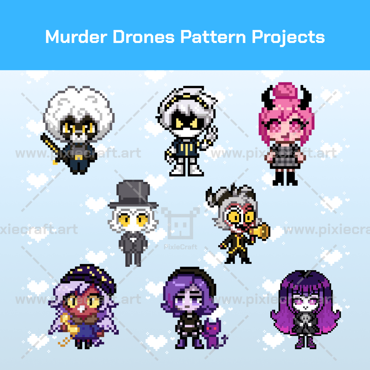 Murder Drones Pattern Projects – PixieCraft