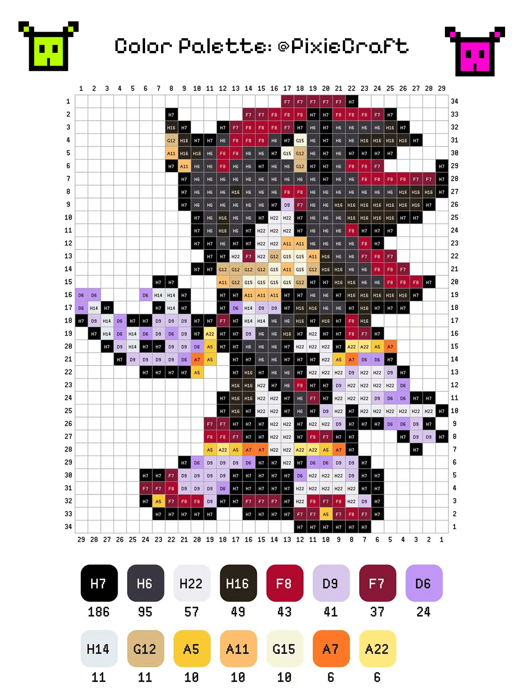 Shadow_The_Hedgehog - Sonic | PixieCraft Patterns